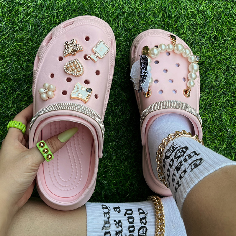 Wholesale Pink Casual Hollowed Out Patchwork Round Comfortable Shoes ...