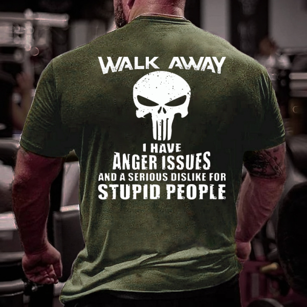 Wholesale Yellow WALK AWAY I HAVE ANGER ISSUES AND A SERIOUS DISLIKE ...