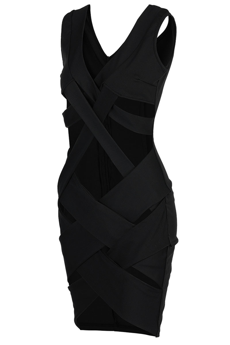 Purple Sexy Patchwork Solid Hollowed Out V Neck Asymmetrical Dresses