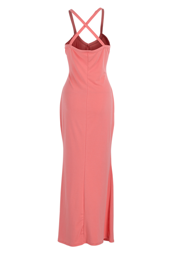 Wholesale Purple Sexy Casual Solid Backless Spaghetti Strap Sleeveless