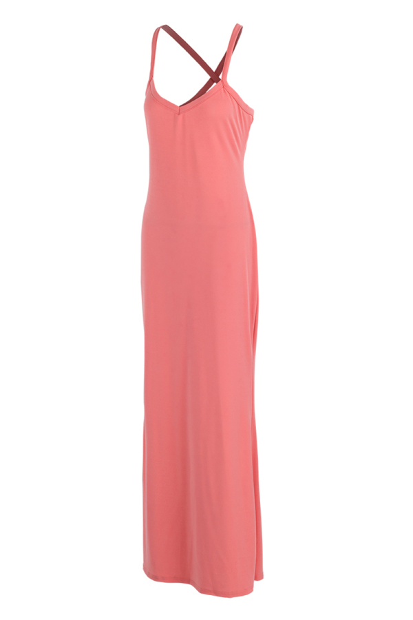 Wholesale Purple Sexy Casual Solid Backless Spaghetti Strap Sleeveless