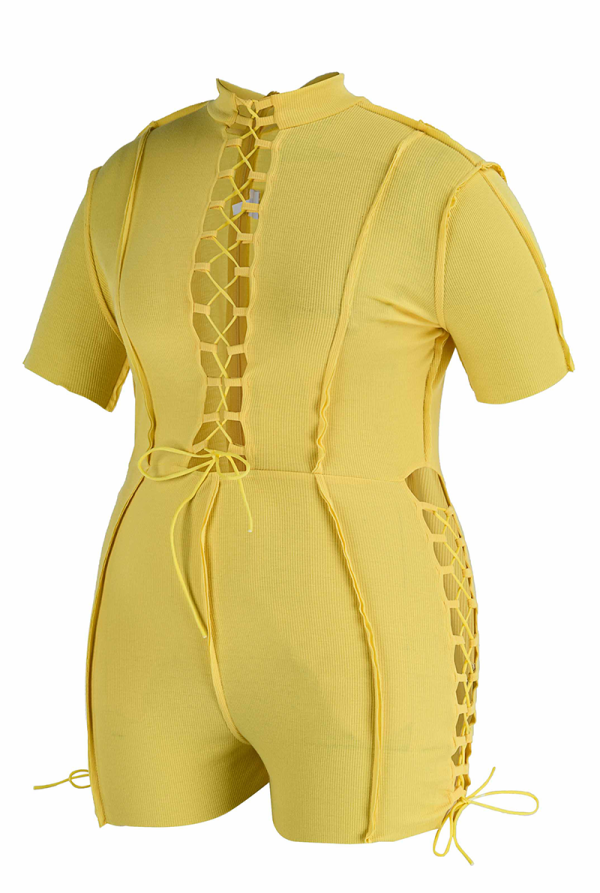 Wholesale Green Sexy Solid Hollowed Out Half A Turtleneck Plus Size ...