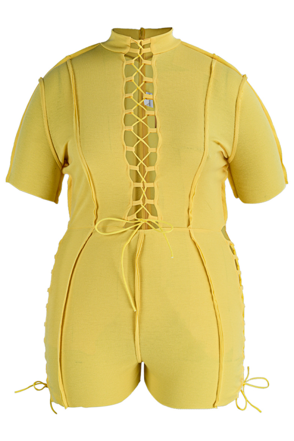 Wholesale Green Sexy Solid Hollowed Out Half A Turtleneck Plus Size ...