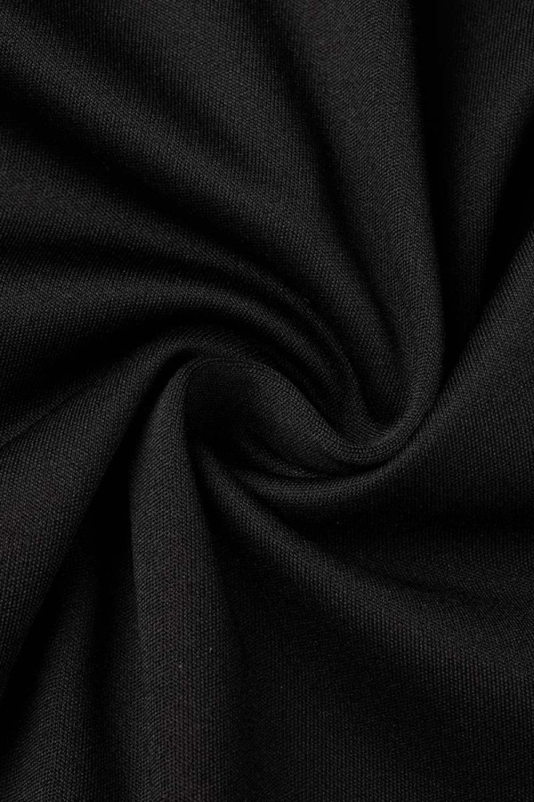 Wholesale Black Sexy Casual Print Solid Patchwork Backless V Neck