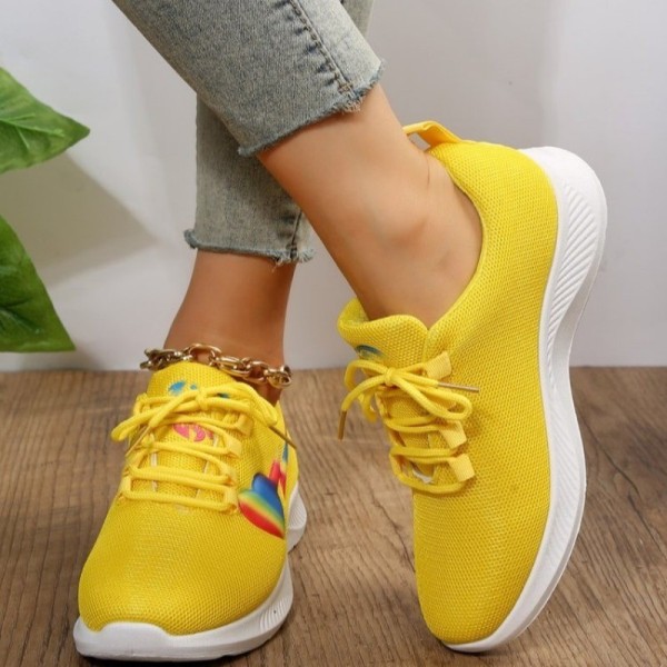Wholesale Yellow Casual Sportswear Daily Patchwork Round Comfortable ...