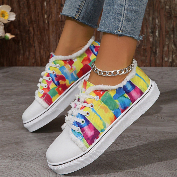 Wholesale Colour Casual Patchwork Frenulum Printing Round Comfortable ...