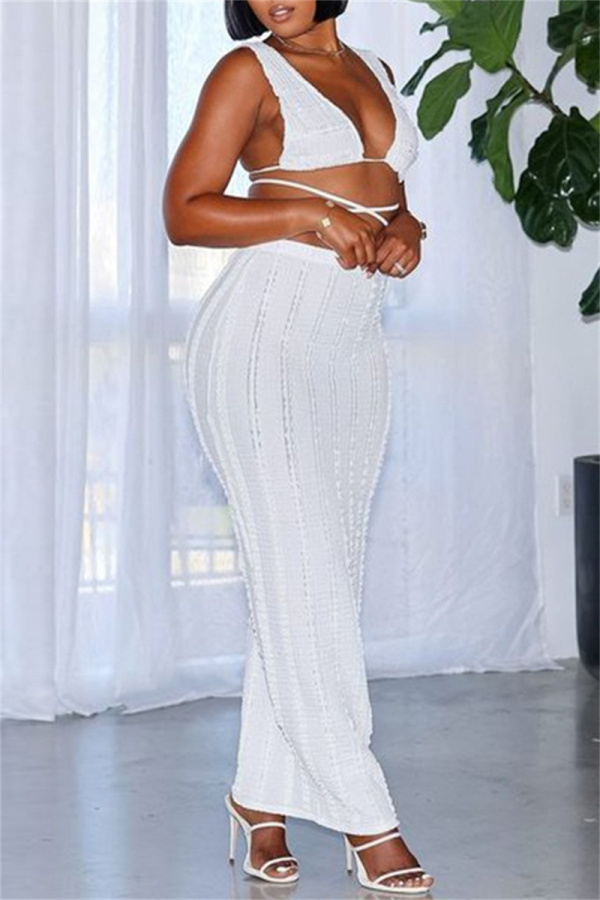 Wholesale Sexy Backless Cross Straps Deep V Neck Sleeveless Crop Tops ...