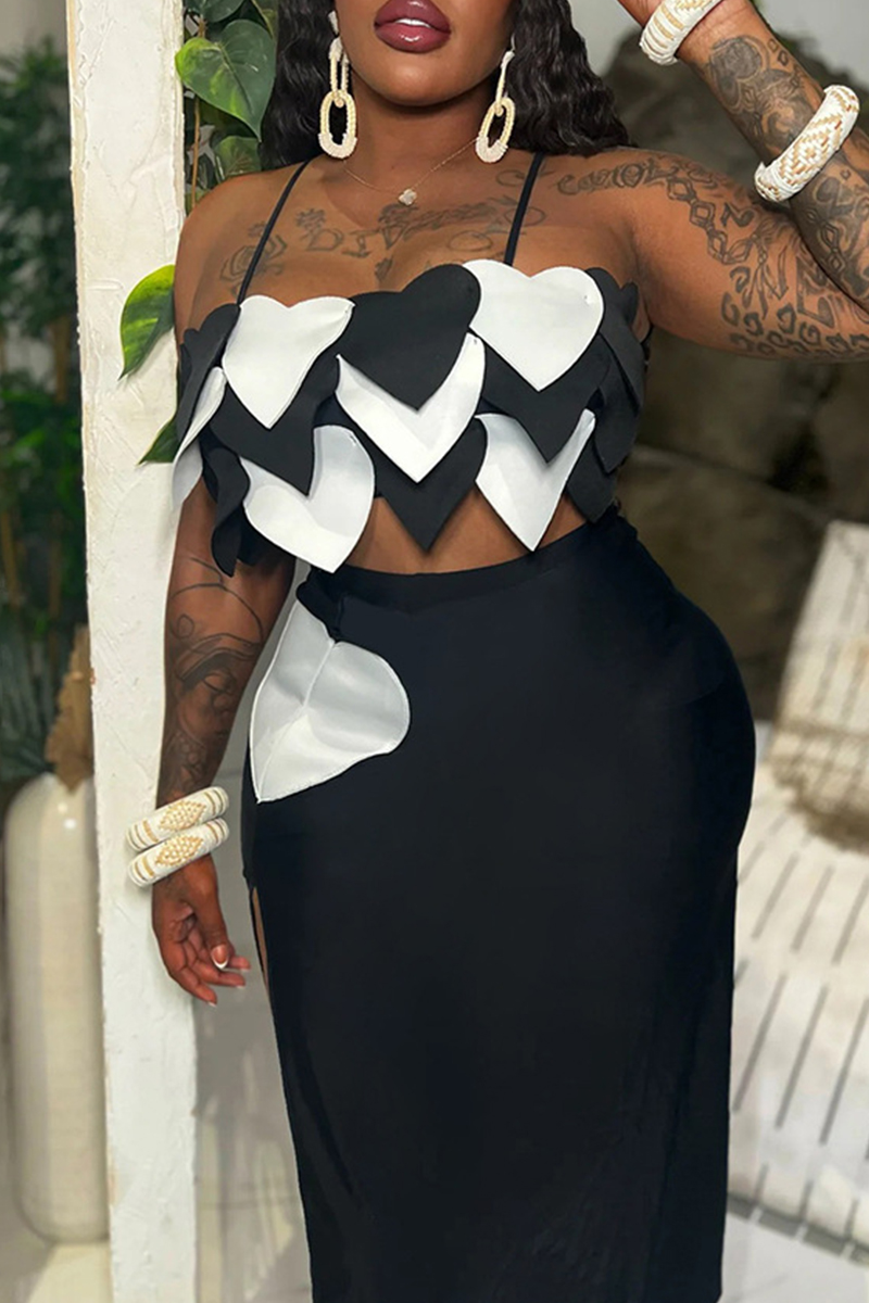 Wholesale Heart Shaped Backless Sleeveless High Slit Spaghetti Strap ...