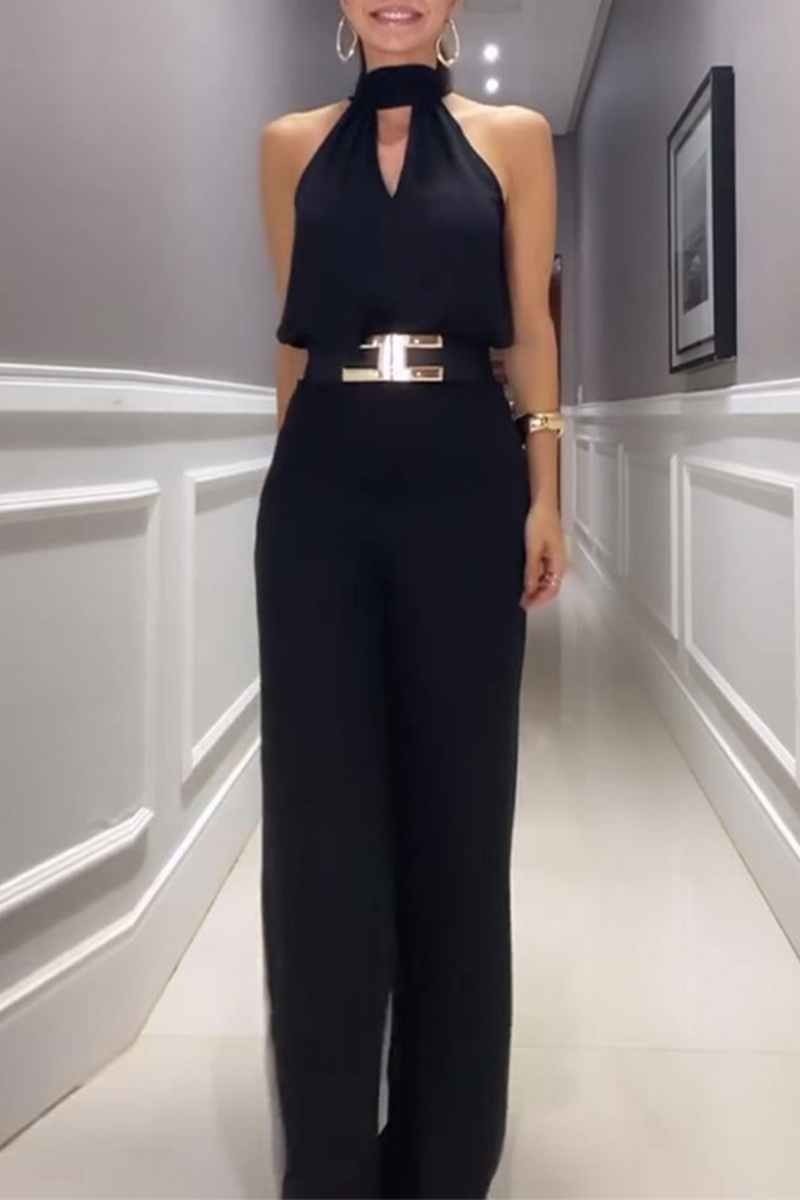 Wholesale Formal Sleeveless Cut Out Halter Tops And Wide Leg Pants ...