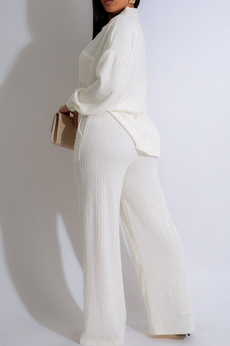 Wholesale Casual Solid Color Draw String Buckle Turndown Collar Long ...