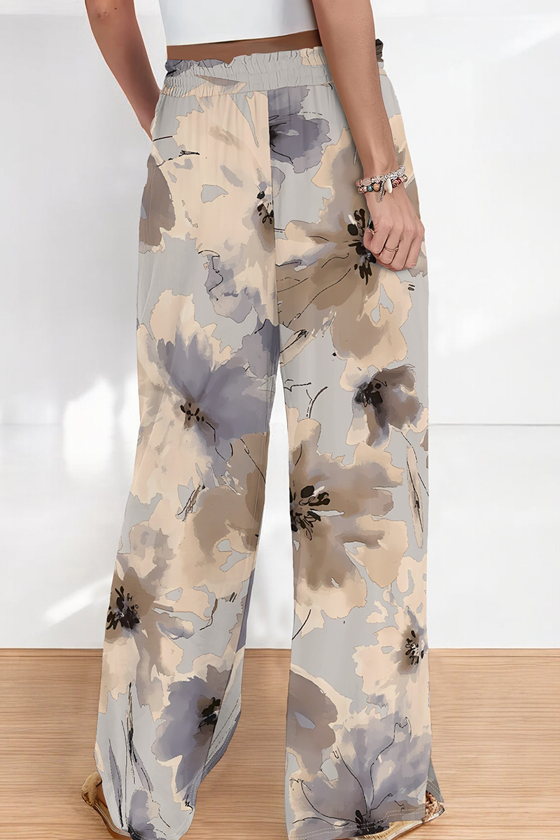 Wholesale Casual Print Draw String Loose Conventional Full Print ...